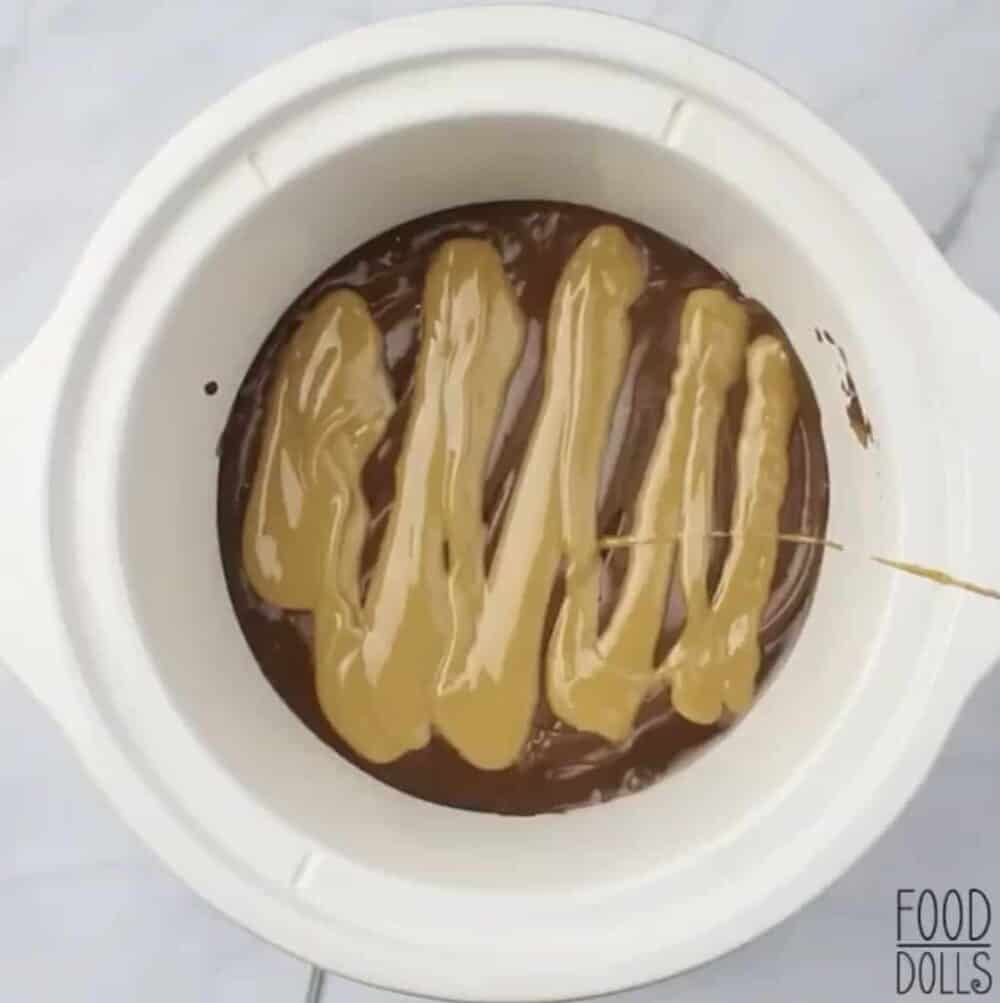 Slow Cooker Peanut Butter Lava Cake - Food Dolls