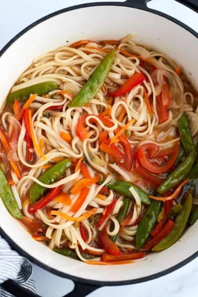 One Pot Vegetarian Ramen Recipe - Food Dolls