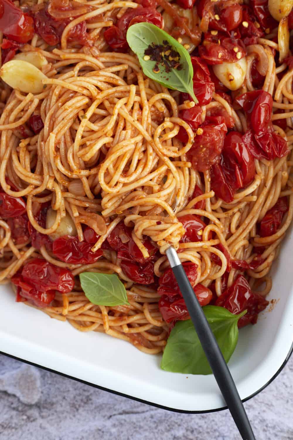 Easy One Pan Spaghetti