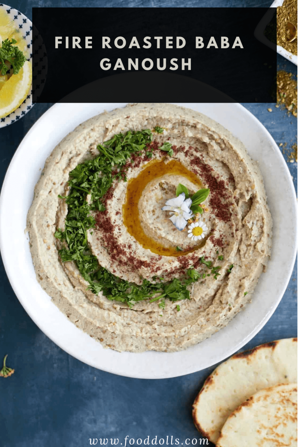 Fire Roasted Baba Ganoush - Food Dolls