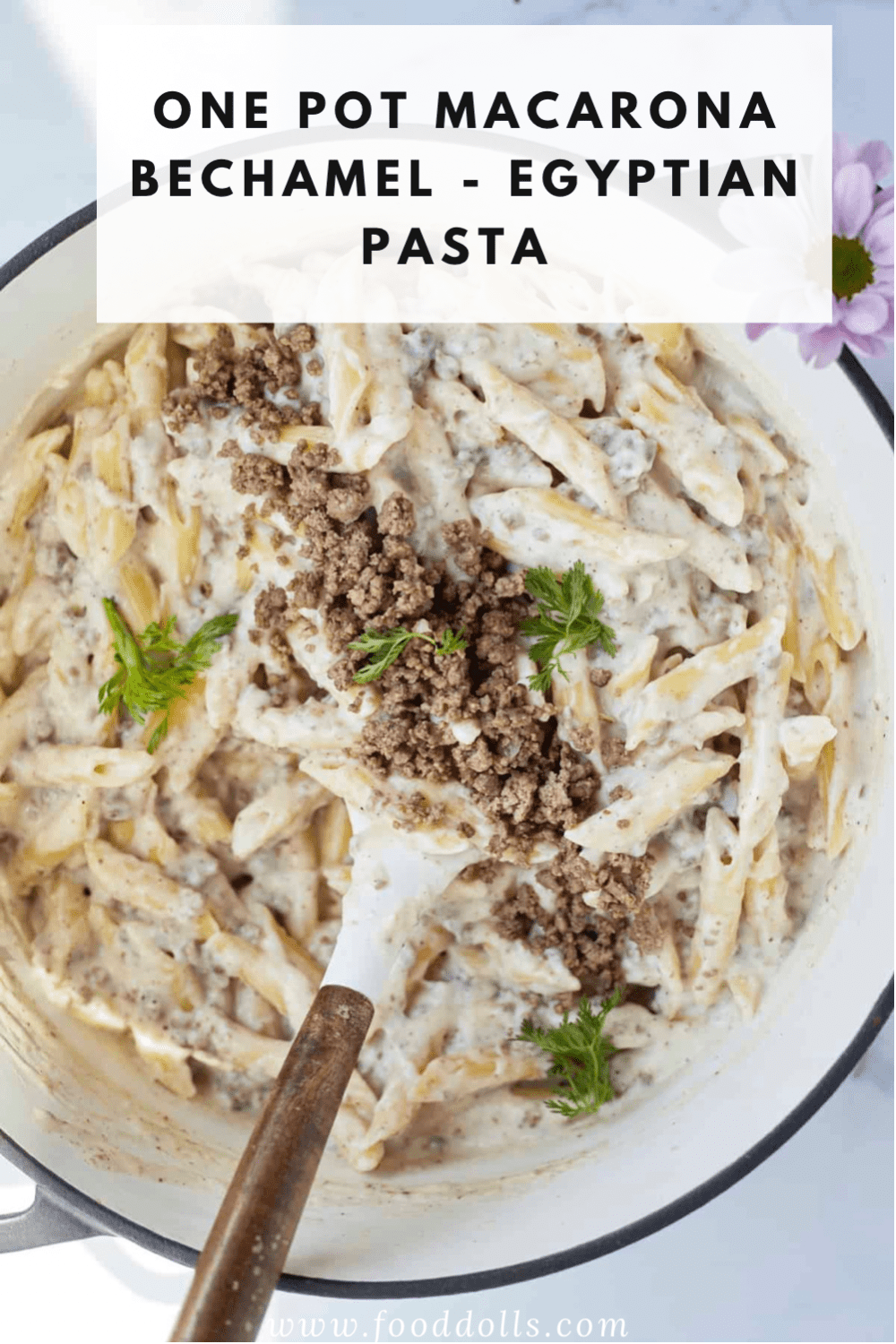 One Pot Macarona Becahmel