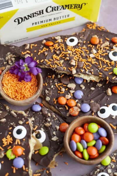 Halloween Saltine Crack Candy