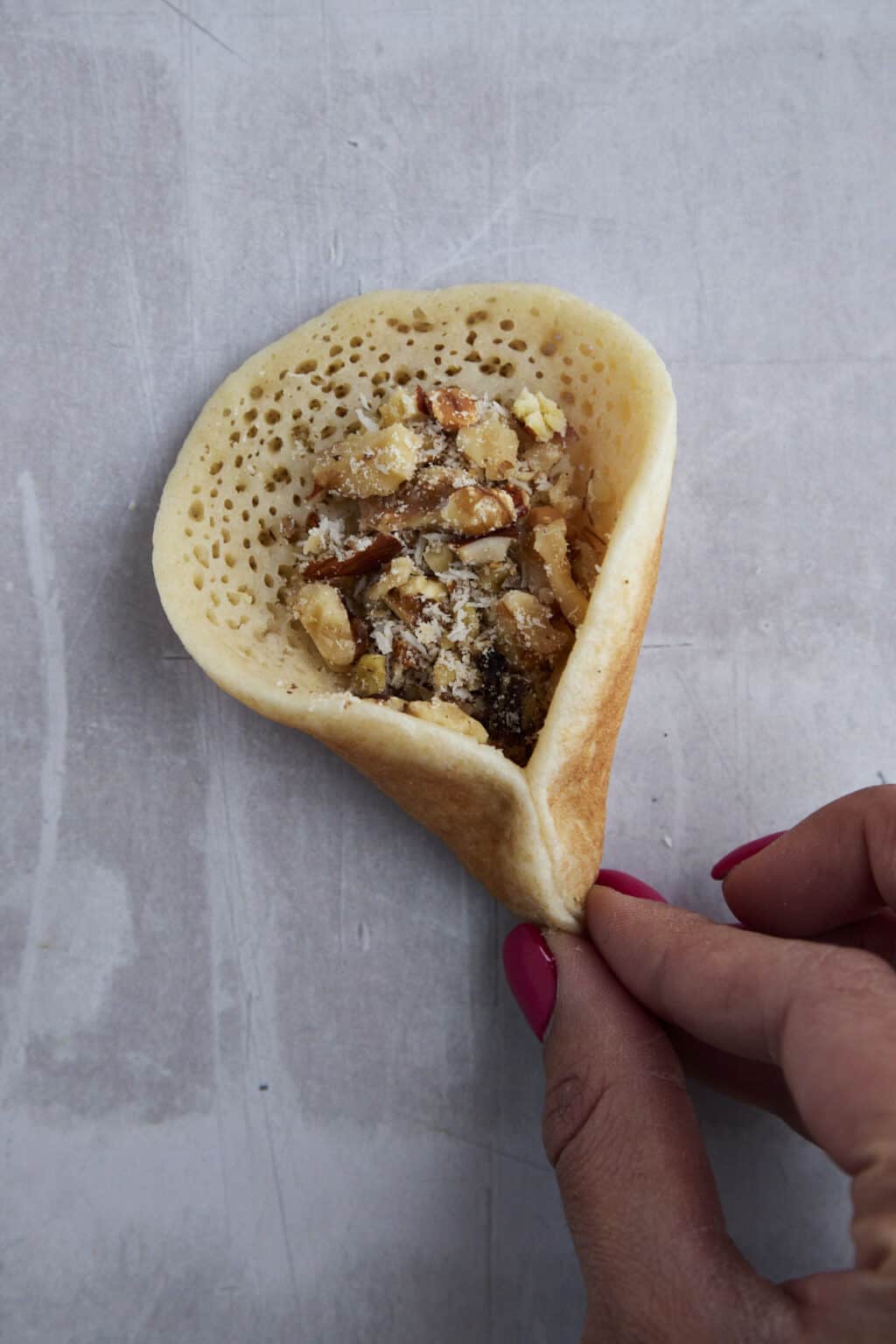 Qatayef with Nuts - Food Dolls