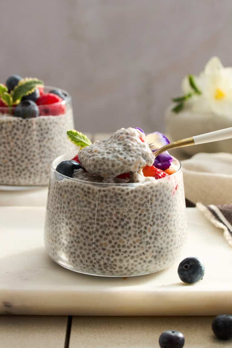 Coconut Chia Pudding 3 Ingredient Recipe Food Dolls