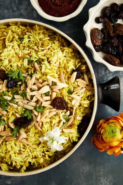 Jeweled Rice with Dried Fruit and Nuts - Food Dolls