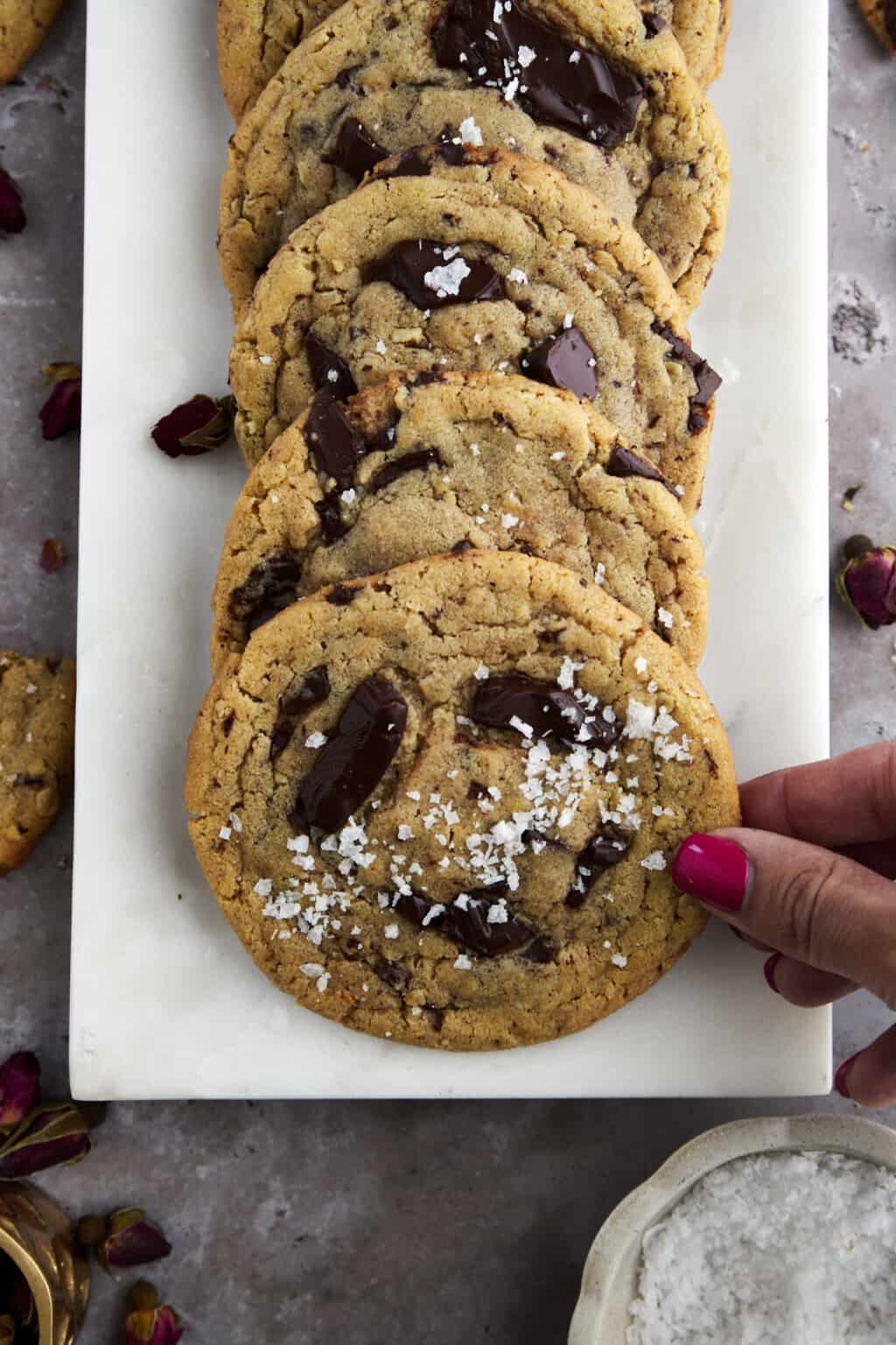 Tahini Chocolate Chip Cookies - Food Dolls