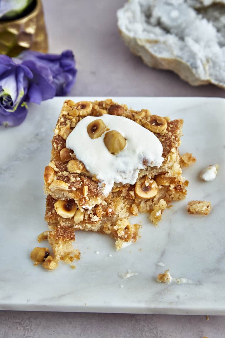 Basbousa Recipe (Middle Eastern Semolina Cake) - Food Dolls