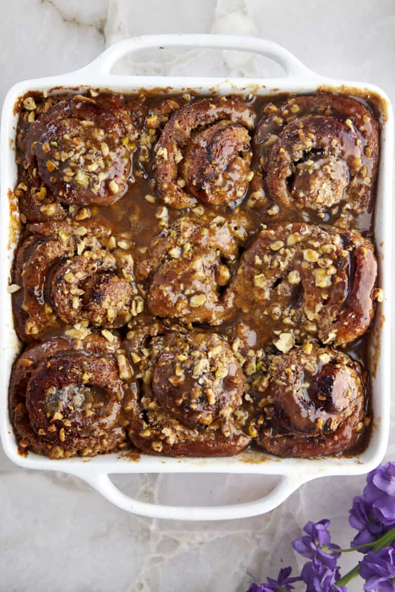 Cinnamon Rolls with Nuts - Food Dolls