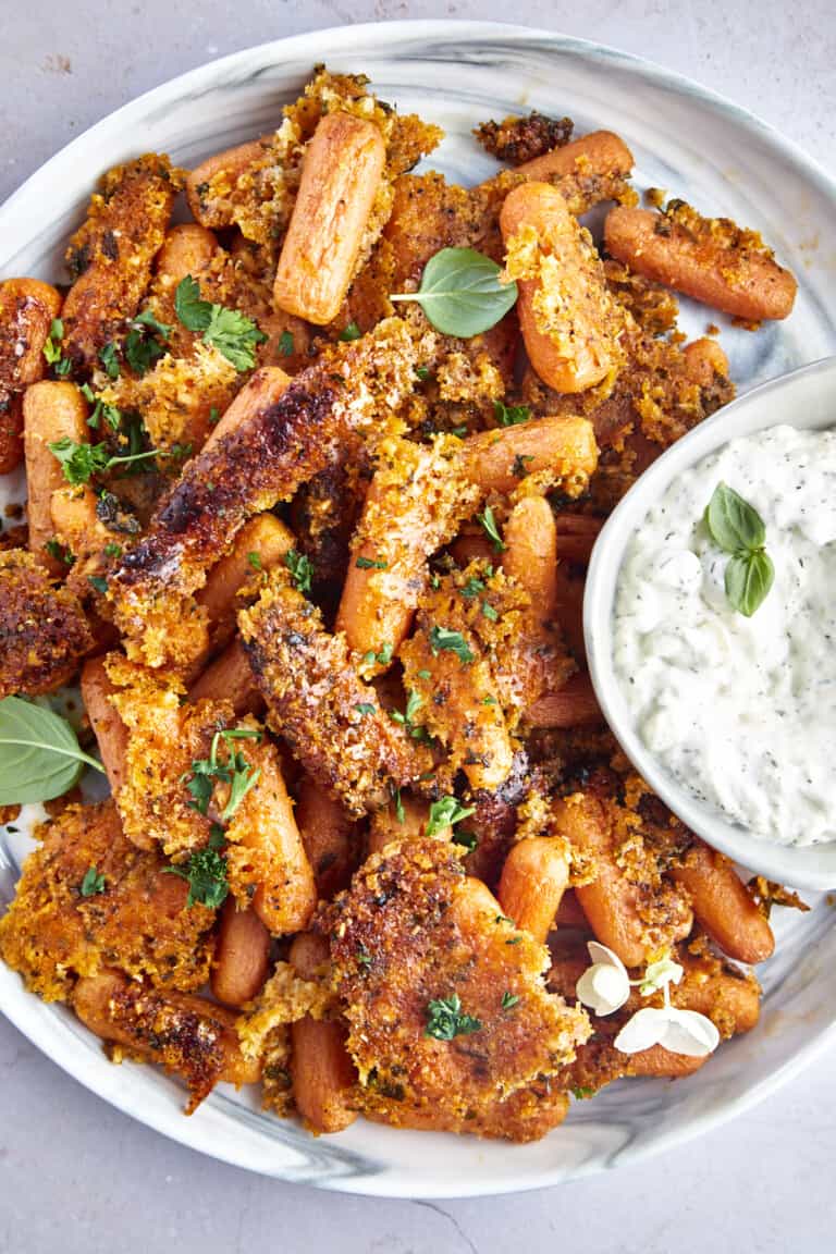 Parmesan Oven Roasted Carrots- Food Dolls