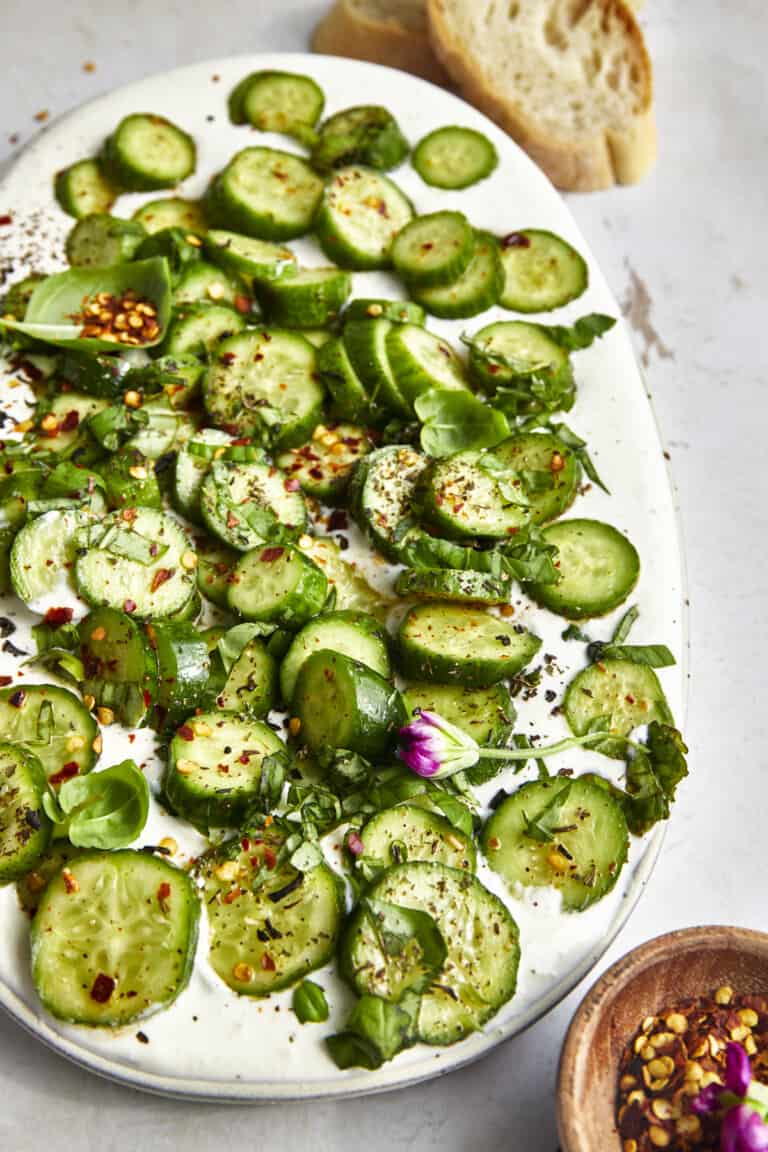 Cucumber Cottage Cheese Dip - Food Dolls