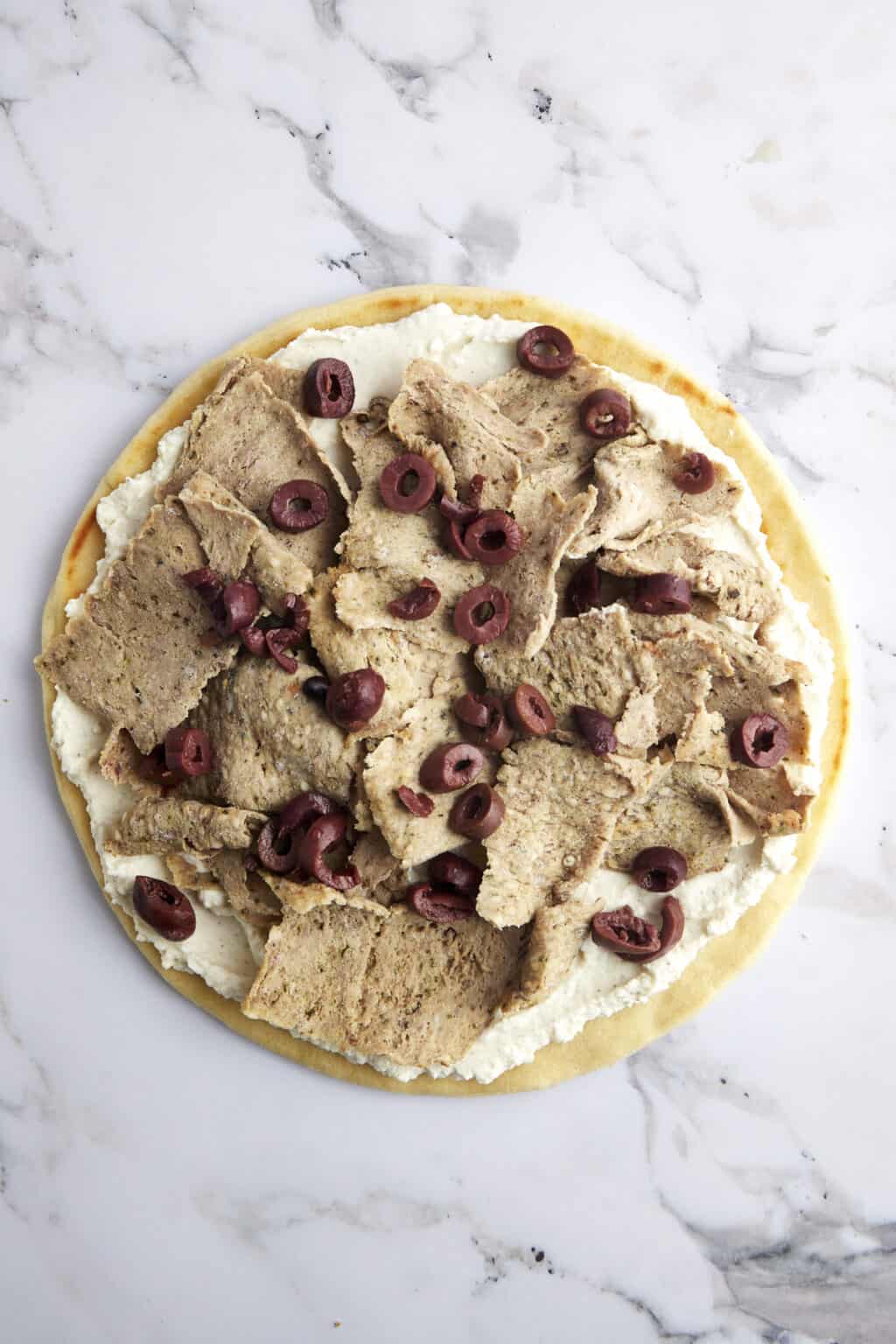Feta Gyro Pizza Recipe - Food Dolls