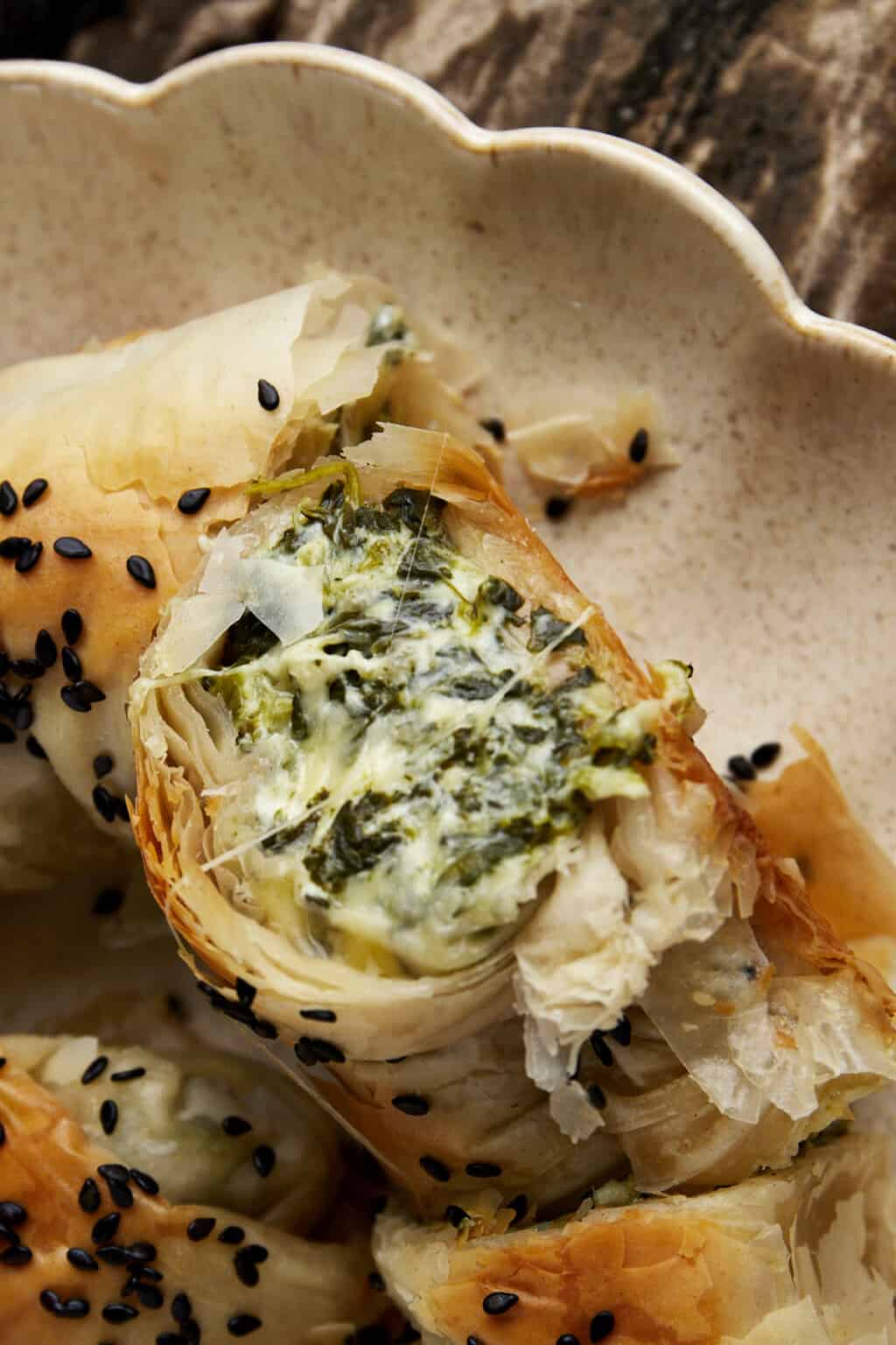Phyllo Spanakopita Roll - Food Dolls