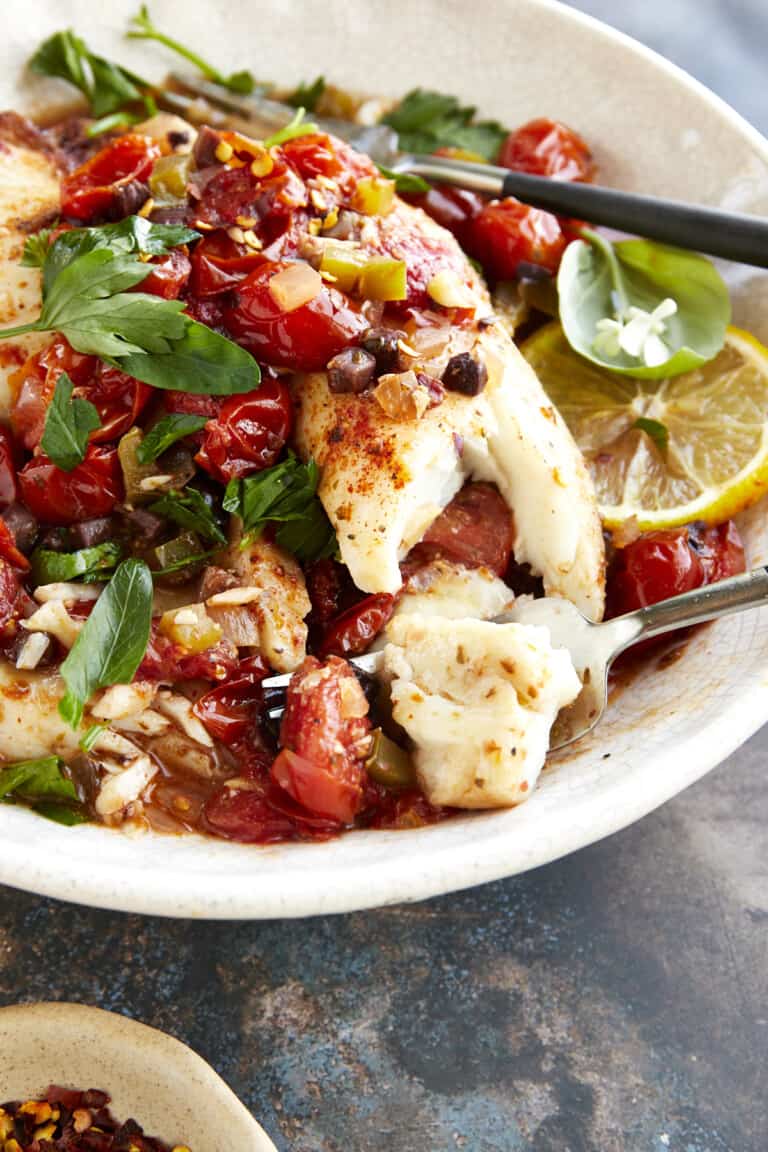 Oven Baked Mediterranean Tilapia - Food Dolls