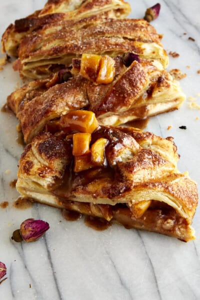 Apple Puff Pastry Braid - Food Dolls