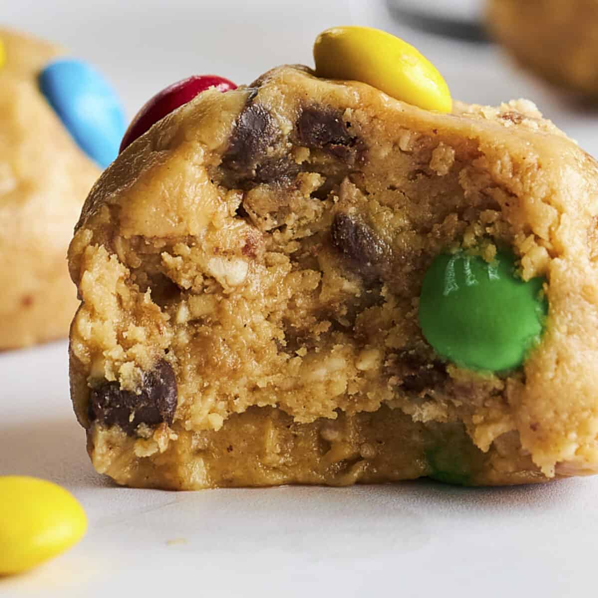No-Bake Monster Cookie Energy Balls - Food Dolls