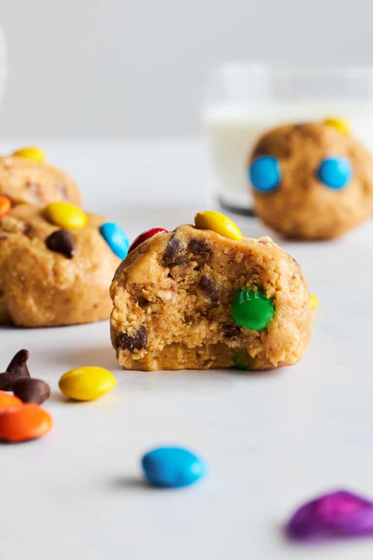 No-Bake Monster Cookie Energy Balls - Food Dolls