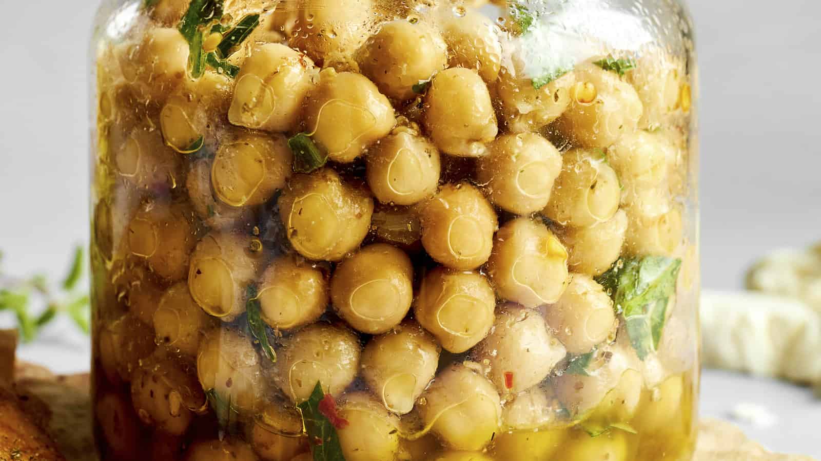 Easy Marinated Chickpeas - Food Dolls