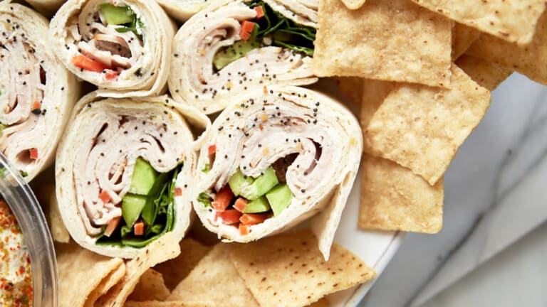 Easy Turkey Pinwheels Sandwiches - Food Dolls
