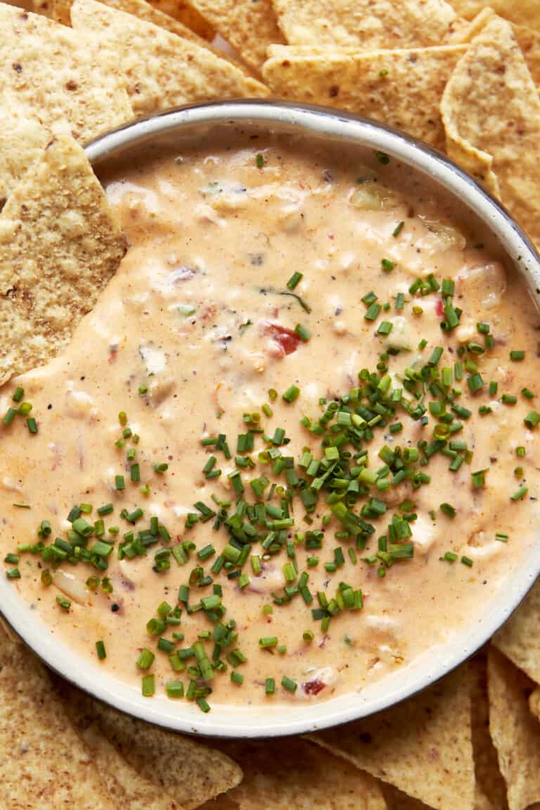 Easy Baked Chicken Queso Dip - Food Dolls
