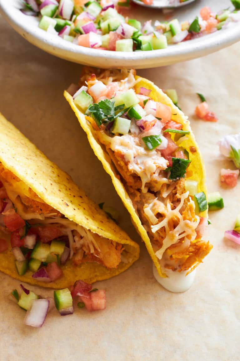 Baked Chicken Shawarma Tacos Recipe - Food Dolls