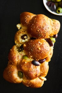 Pull Apart Olive Bread Recipe - Food Dolls
