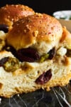 Pull Apart Olive Bread Recipe - Food Dolls