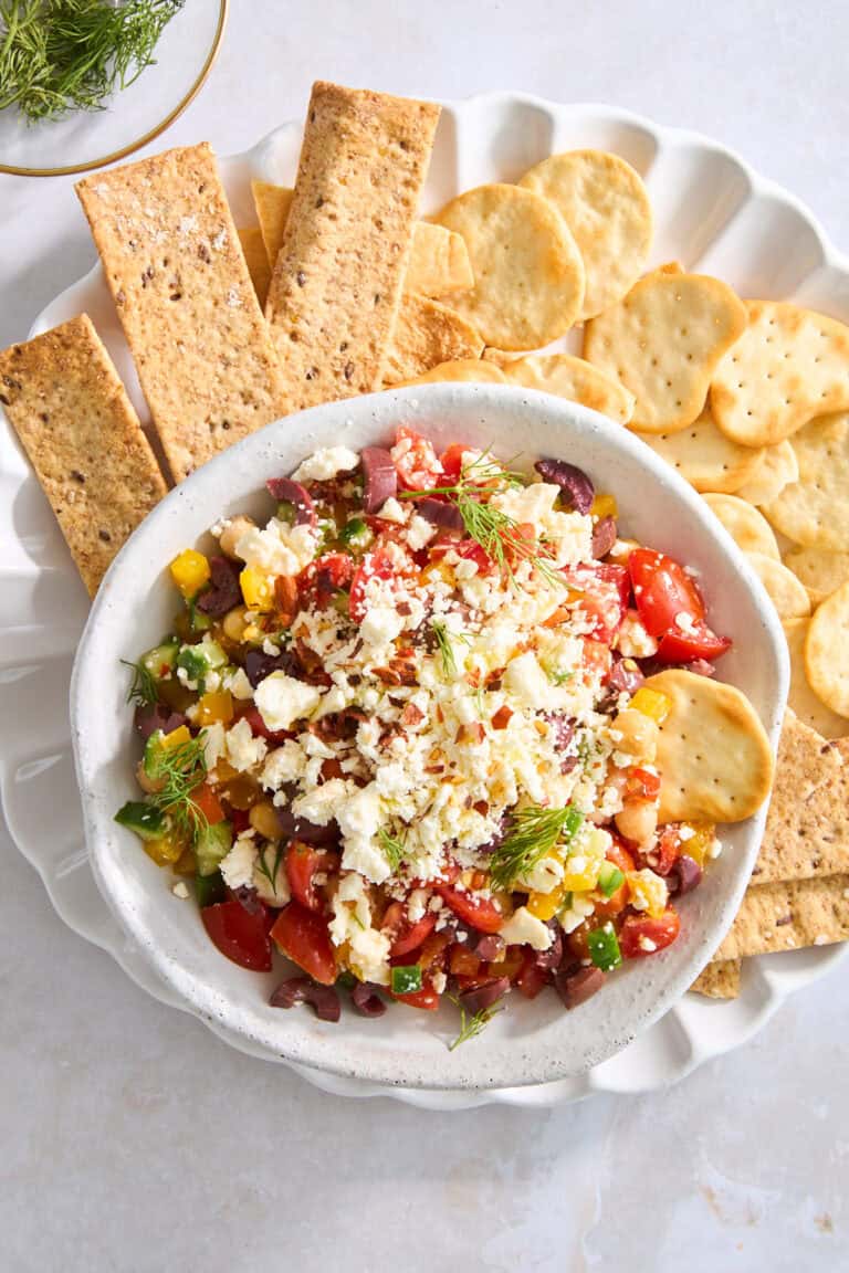 5-Minute Mediterranean Feta Dip - Food Dolls