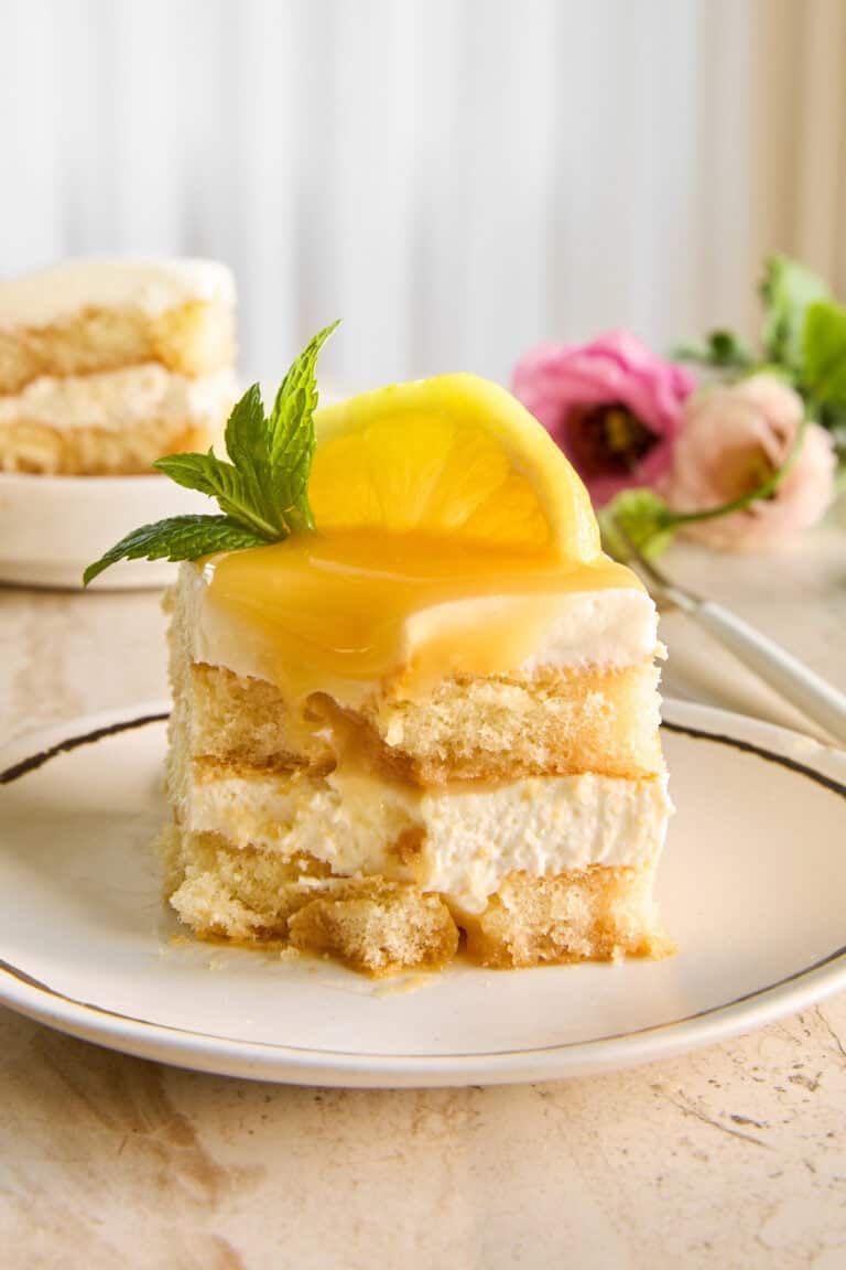 Easy Lemon Tiramisu with Lemon Curd - Food Dolls