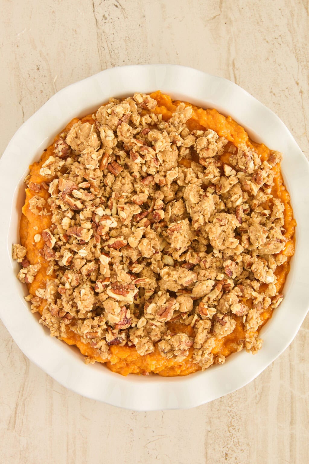 Sweet Potato Casserole with Oat Crumble - Food Dolls
